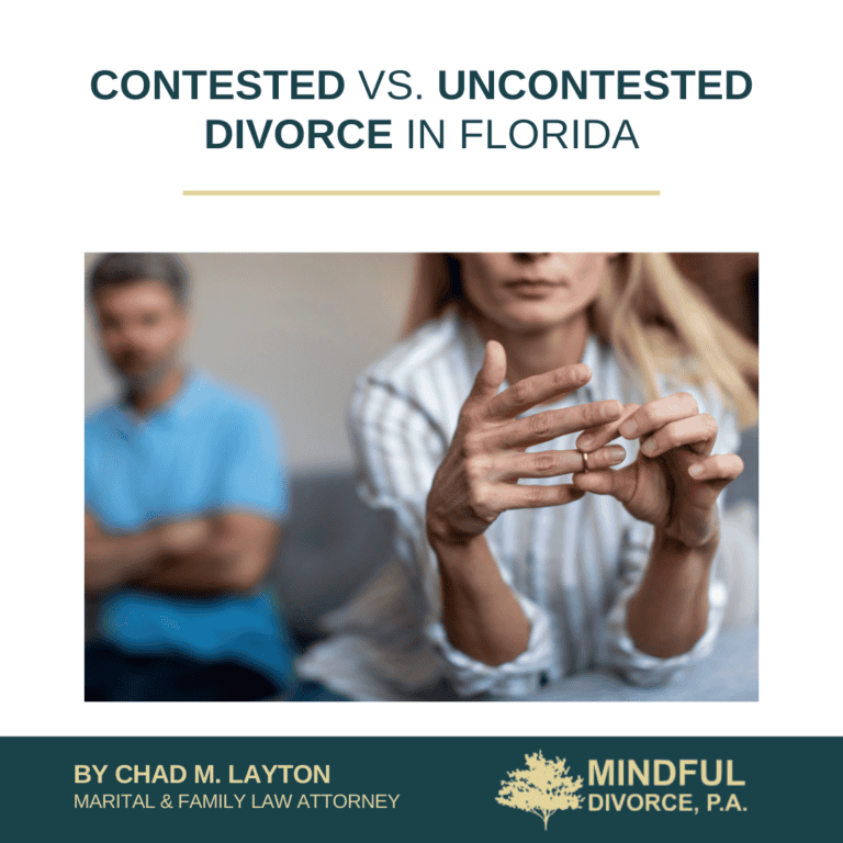 Contested vs. Uncontested Divorce in Florida - Mindful Divorce P.A.